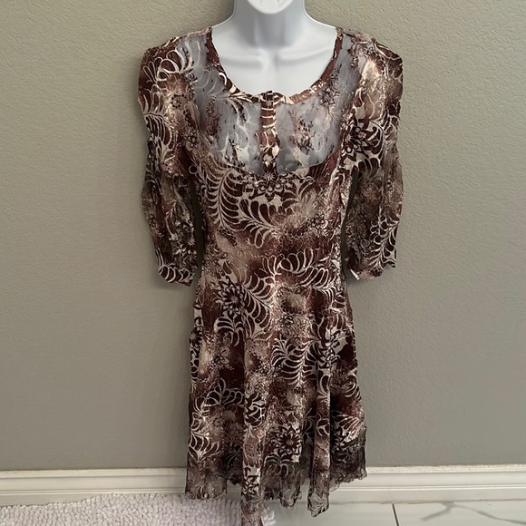 Komarov | Dresses | Komarov Crinkle Flare Midi Dress L | Poshmark